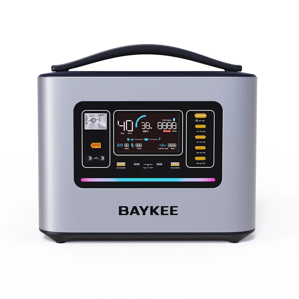1000wh portable power station MS-1500 solar generator 1500w for rv - Baykee