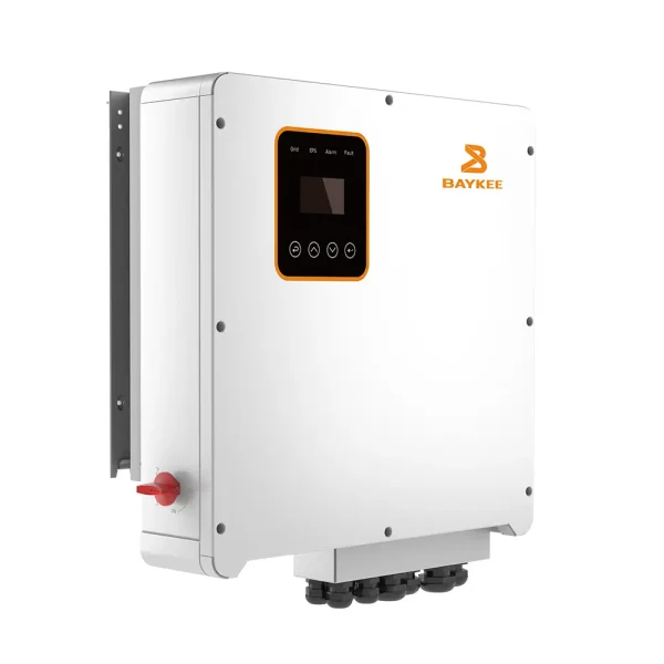 Onduleur solaire hybride triphasé avec régulateur de charge Mppt R8kH3 ...